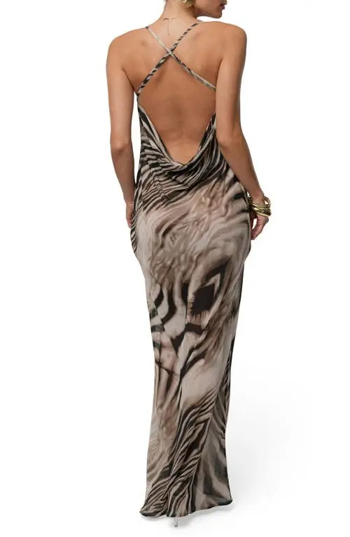JLUXLABEL Animal Print Maxi Dress