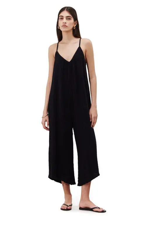 GOTTEX BEACH LIFE Cloudshore Oversized Jumpsuit Cover-up - Black