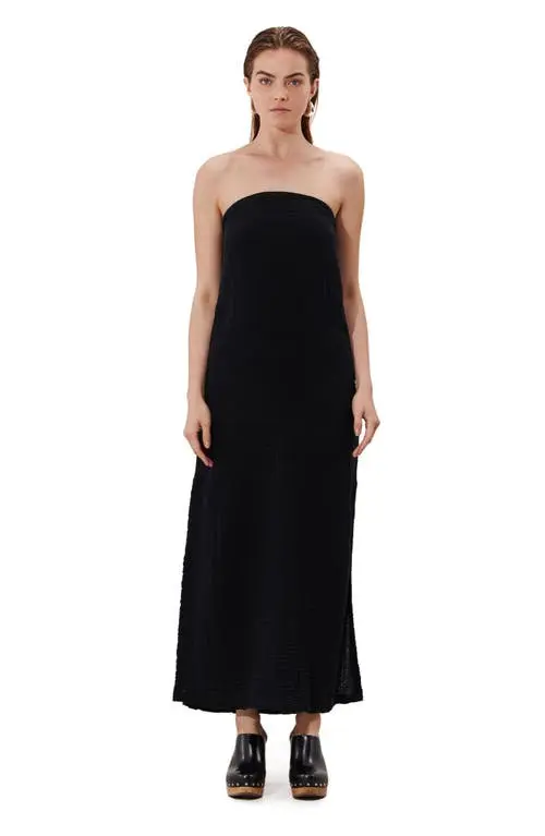 GOTTEX Cloudshore Bandeau Midi Dress Cover-up - Black