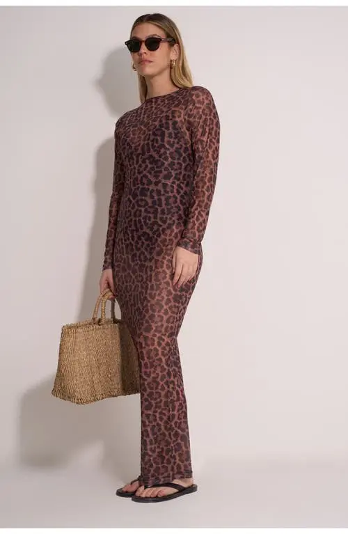 GOTTEX Wild Mesh Long Sleeve Dress Cover-up