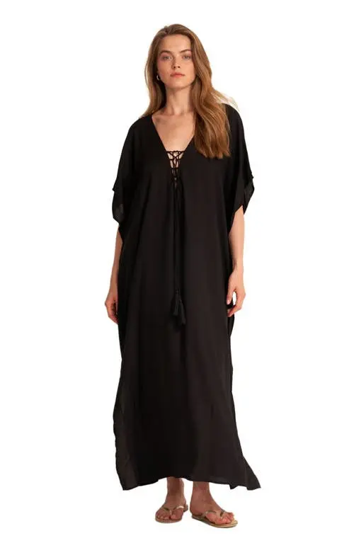 GOTTEX BEACH LIFE Sable Kaftan Cover-up - Black