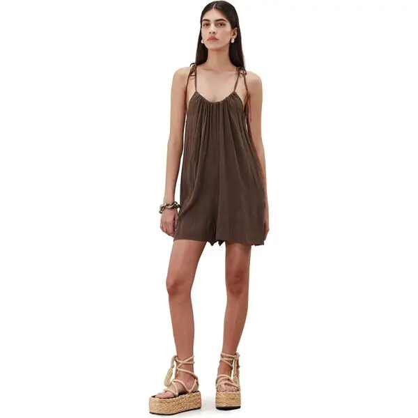 GOTTEX BEACH LIFE Solena Crêpe Romper Cover-up - Khaki