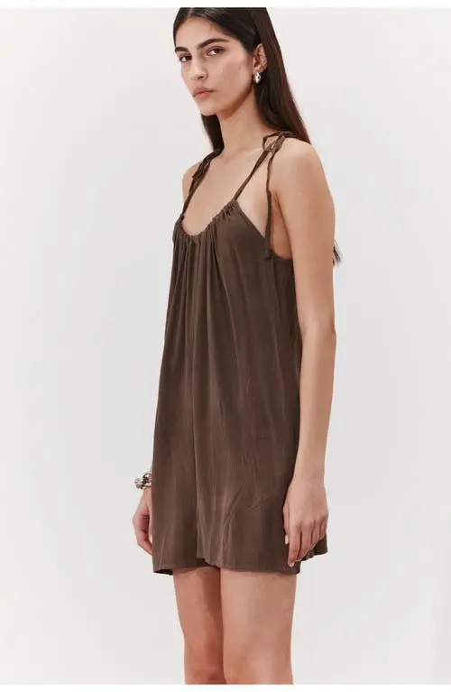 GOTTEX Solena Crêpe Romper Cover-up - Khaki