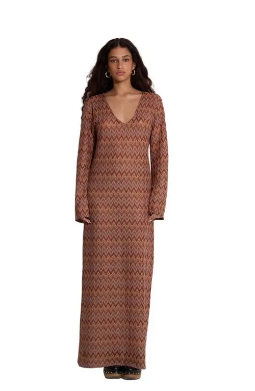 GOTTEX Desert Mirage Belinda Maxi Dress - Multi-brown
