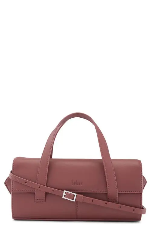 BEHNO Mini Michelle Nappa Leather Crossbody Bag - Brick