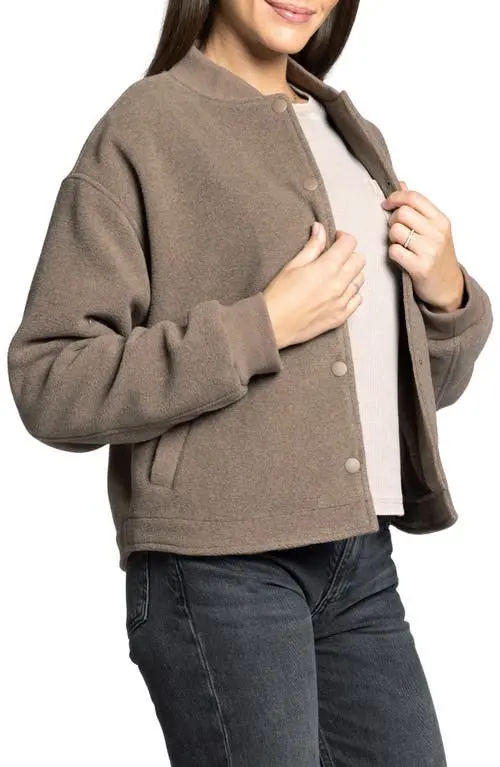 THREAD & SUPPLY Sadie Textured Jacket - Walnut