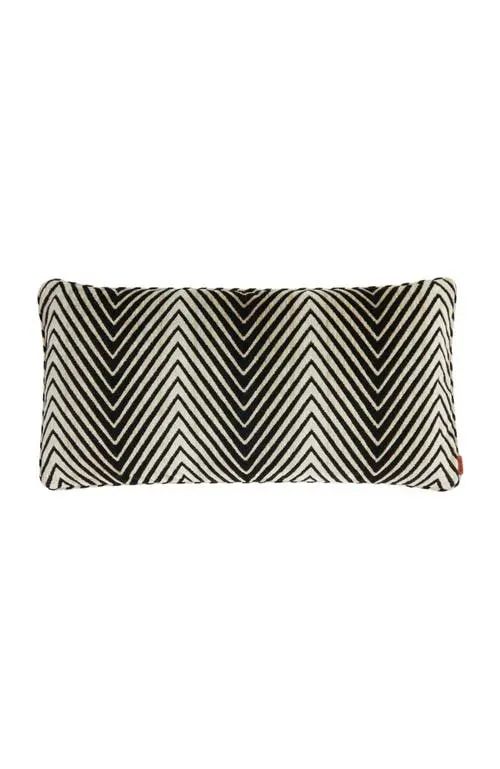 Missoni Ziggy 30x60 Cm Viscose Blend Zigzag Cushion - Black & White