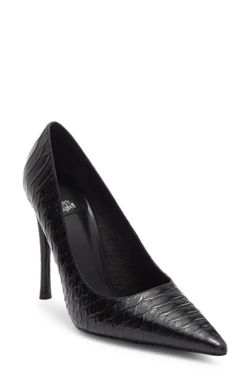 Jeffrey Campbell Good Luck Pump - Black Snake