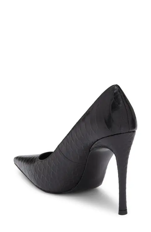 Jeffrey Campbell Good Luck Pump - Black Snake