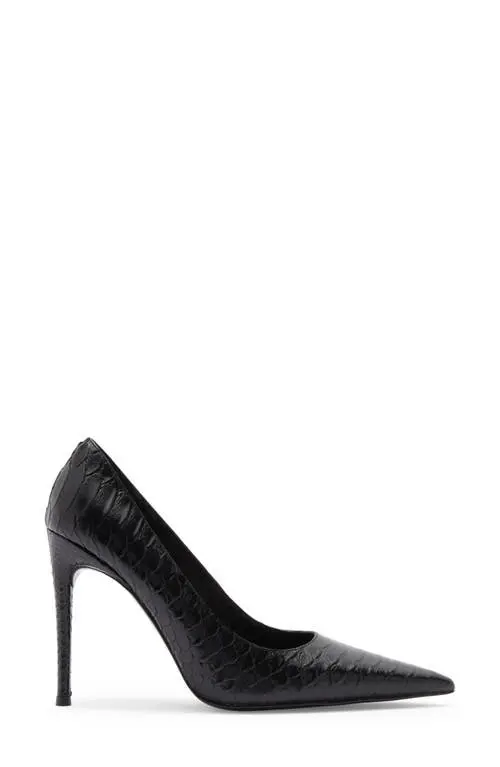 Jeffrey Campbell Good Luck Pump - Black Snake