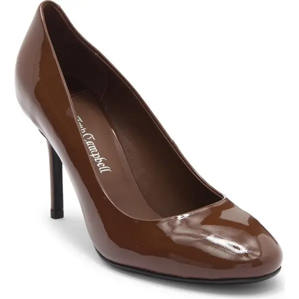 Jeffrey Campbell Round-toe Pumps - Caramel Crinkle Patent