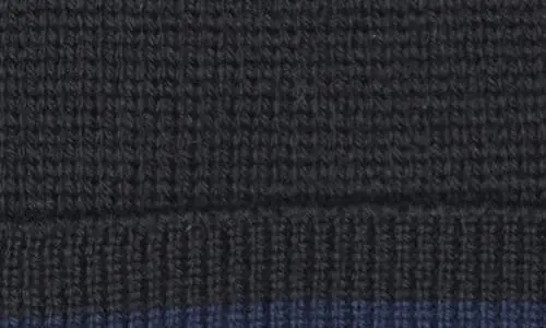 Moncler Tricolor Stripe Virgin Wool Beanie - Black