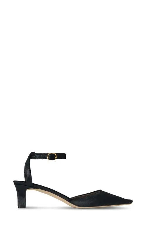 THE ROW Carla Square Toe Velvet Sandals