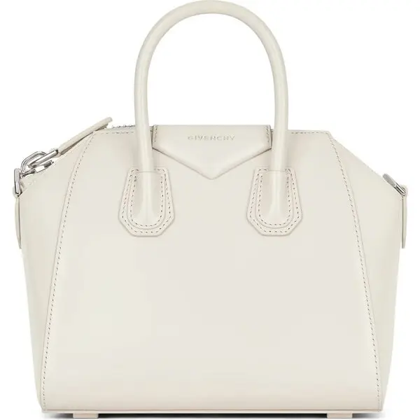 Givenchy Mini Antigona Leather Satchel - Ivory