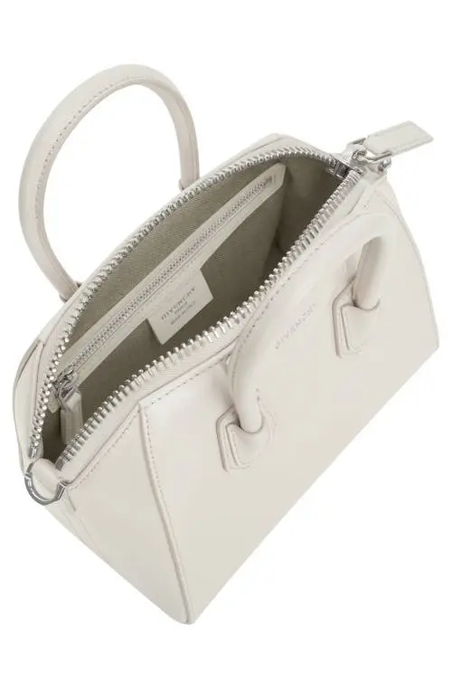 Givenchy Mini Antigona Leather Satchel - Ivory