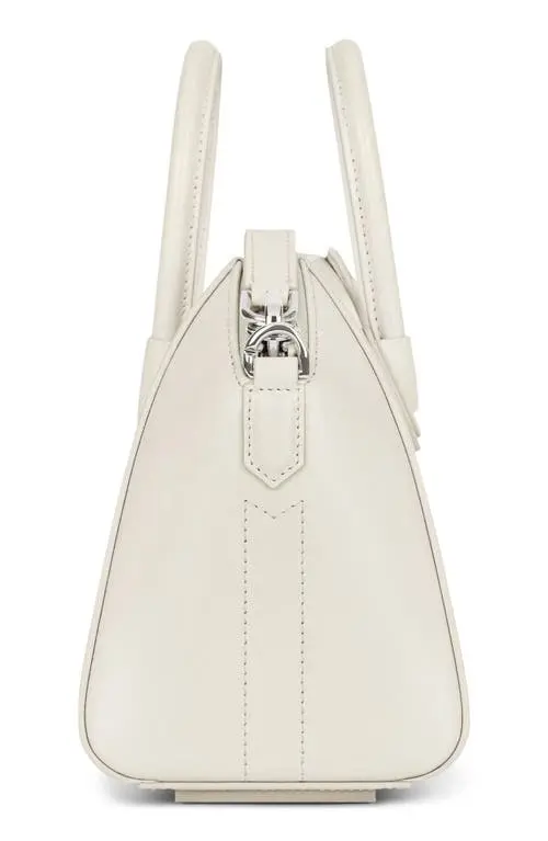 Givenchy Mini Antigona Leather Satchel - Ivory