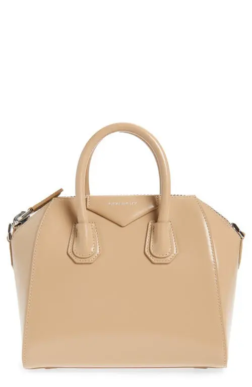 Givenchy Mini Antigona Leather Satchel - Sand