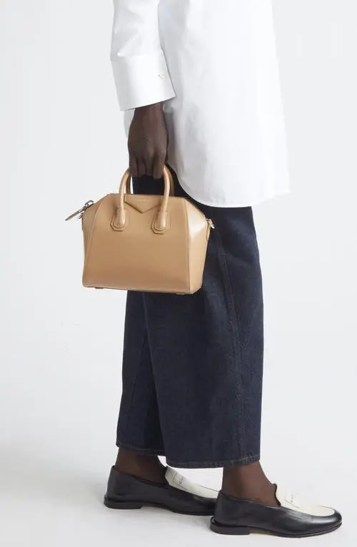 Givenchy Mini Antigona Leather Satchel - Sand
