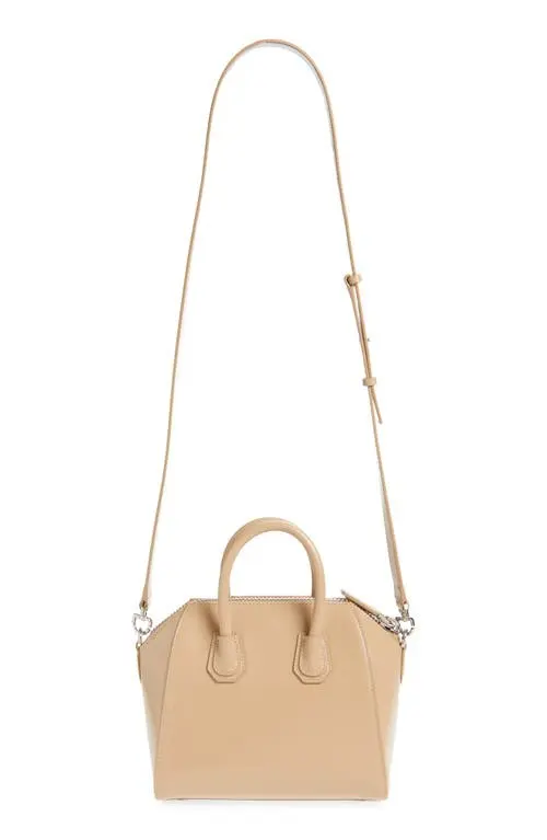 Givenchy Mini Antigona Leather Satchel - Sand