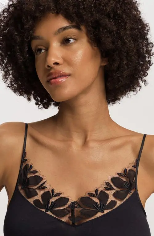 Hanro Kalea Embroidered Trim Cotton Camisole