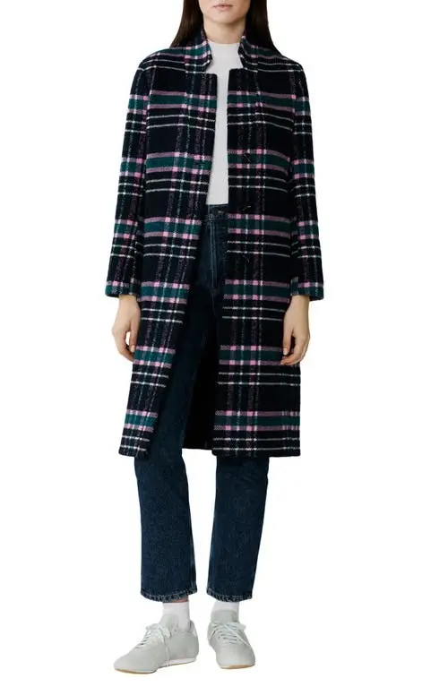 Soia & Kyo Plaid Single Breasted Overcoat