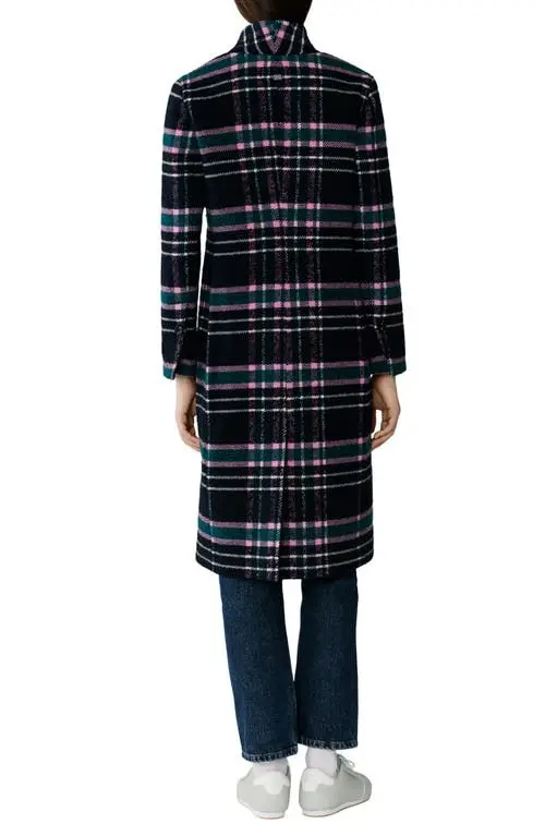 Soia & Kyo Plaid Single Breasted Overcoat