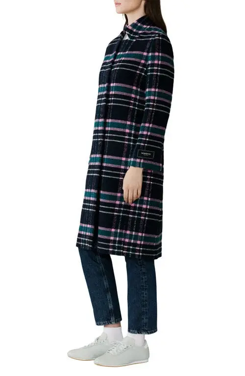 Soia & Kyo Plaid Single Breasted Overcoat