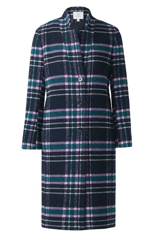 Soia & Kyo Plaid Single Breasted Overcoat