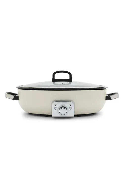 GREENPAN Elite 5 1/2-quart Oval Ceramic Electric Skillet - Cloud Cream