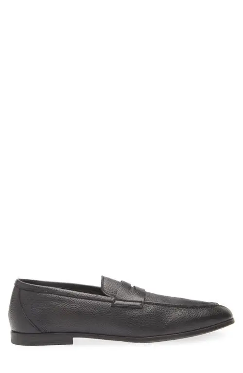 Canali Leather Penny Loafer