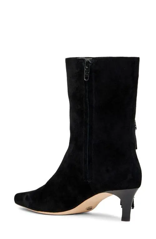 Paige Aya Kitten Heel Boot - Black/studded