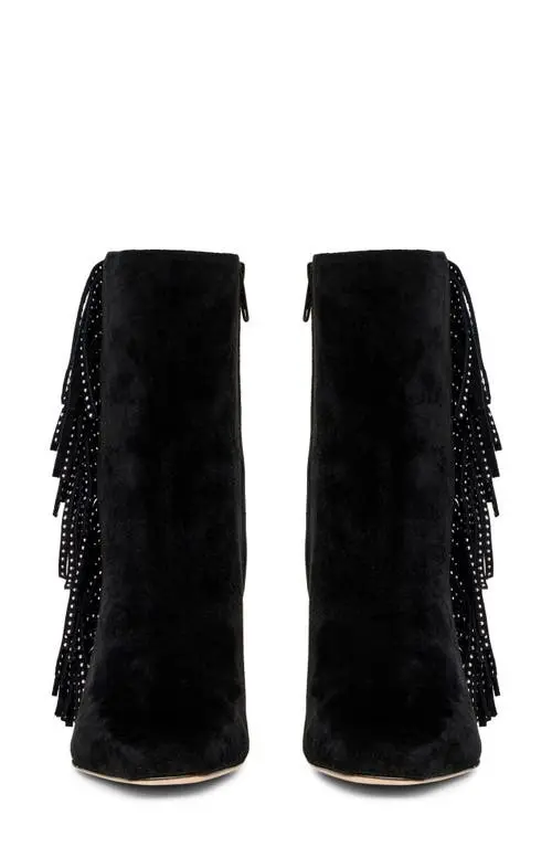 Paige Aya Kitten Heel Boot - Black/studded