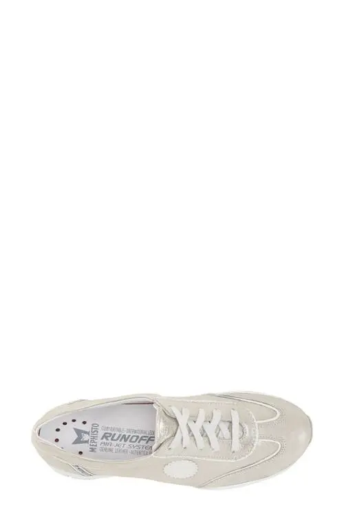 Mephisto Yael Soft-air Sneaker - Light Grey/white Smooth
