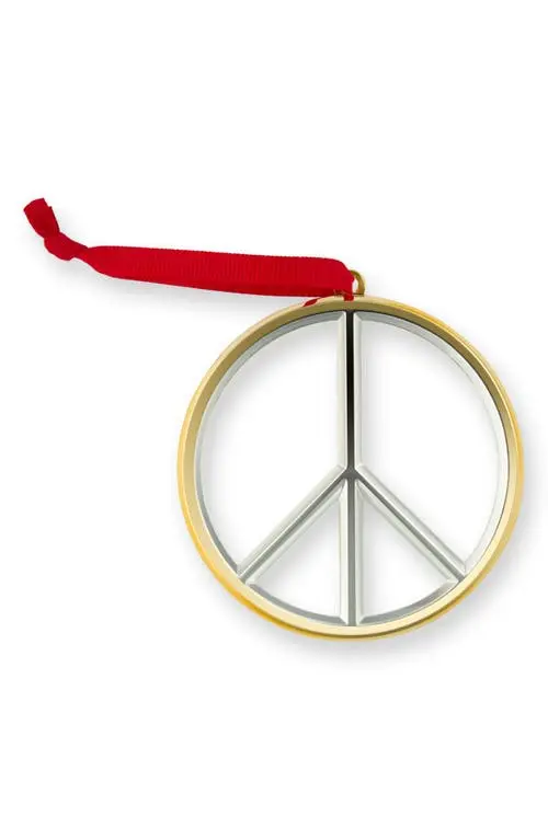 NAMBE Peace Sign Ornament - Silver