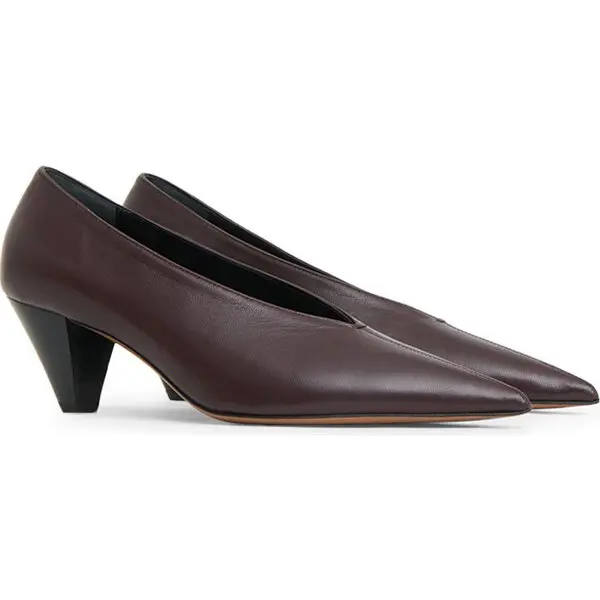 MANSUR GAVRIEL Kiki Pointed Toe Pump - Aubergine