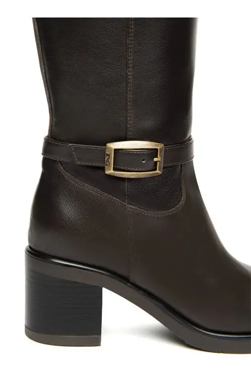 NEROGIARDINI Tall Buckle Boot - Chocolate