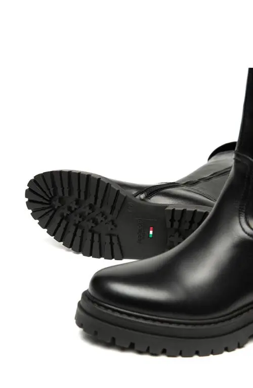 NEROGIARDINI Over-the-knee Lug Sole Boots