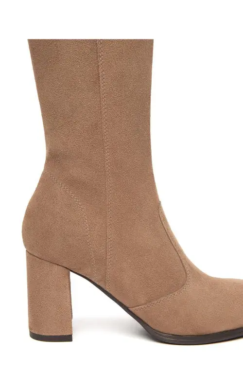 NEROGIARDINI Tall Suede Block Heel Boots