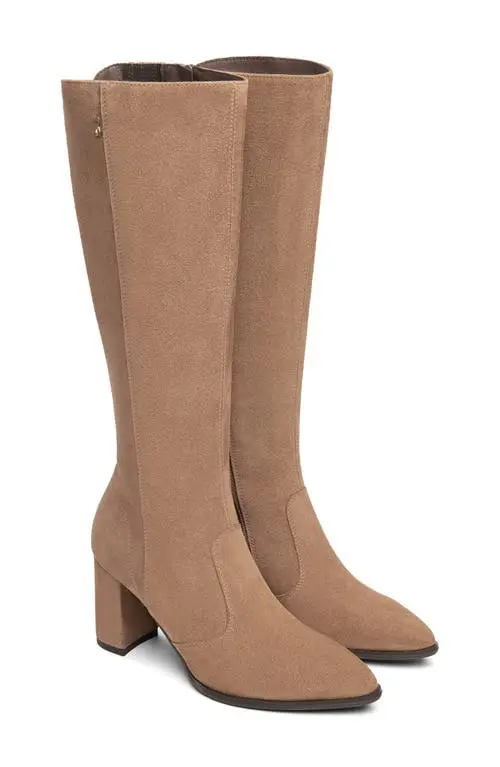 NEROGIARDINI Tall Suede Block Heel Boots