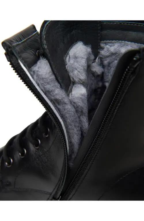NEROGIARDINI Faux-fur Lined Combat Boots