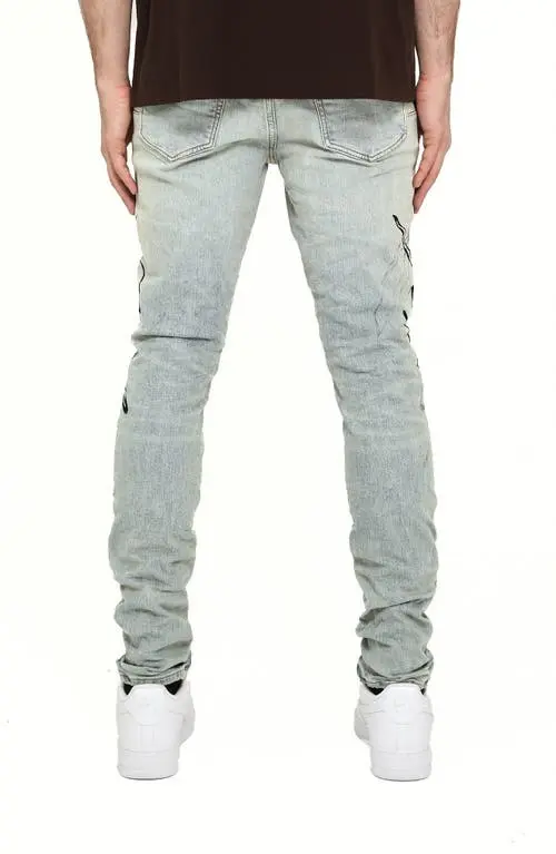 PURPLE BRAND Double Script Skinny Jeans