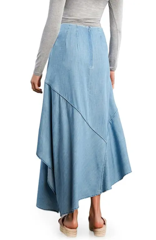 WASH LAB DENIM The Jitterbug Panel Maxi Skirt