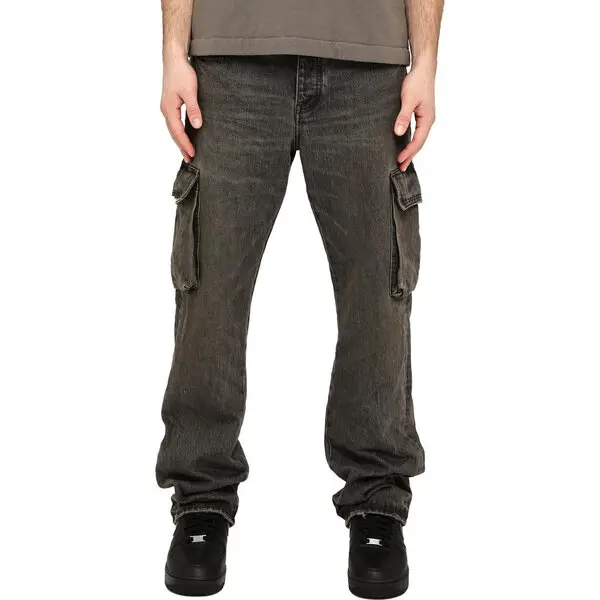PURPLE BRAND Relaxed Fit Cargo Jeans