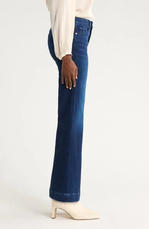 Paige Leenah High-waist Wide-leg Jeans - Praline