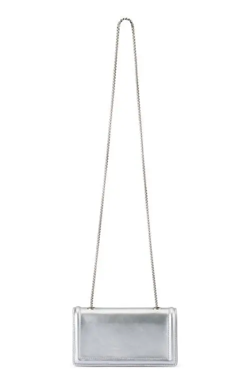 OLGA BERG Metallic Faux Leather Convertible Shoulder Bag