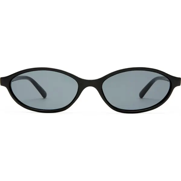 AIRE Earthshine 54mm Oval Sunglasses - Black/smoke Mono
