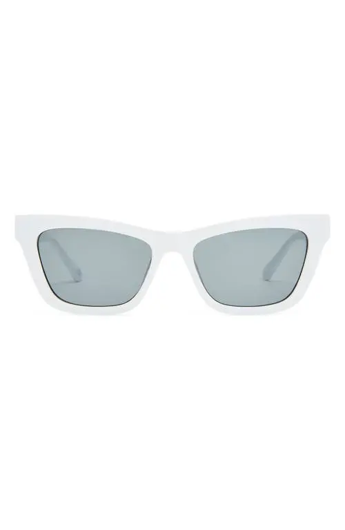 AIRE Amplitude 52mm Cat Eye Sunglasses - White/smoke Mono