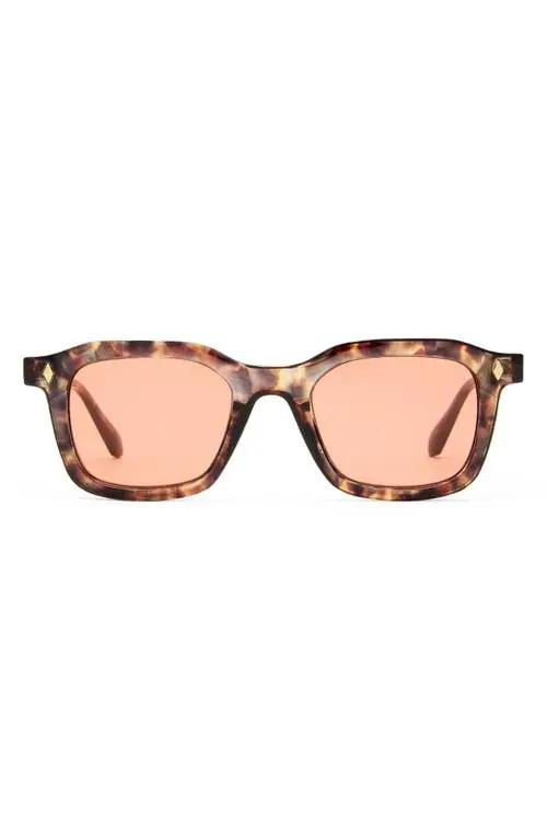 AIRE Zodiac Small Square Sunglasses - Rich Syrup Tort/cinnamon