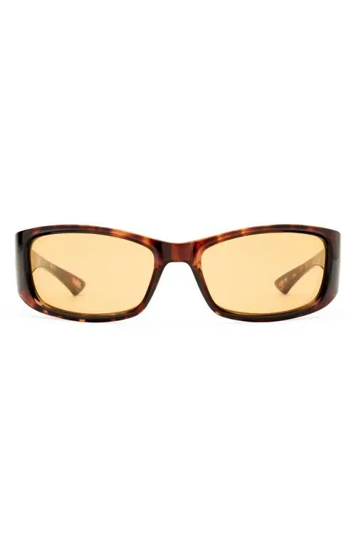 Le Specs Du Jour 60mm Rectangular Sunglasses - Tort/mustard Mono