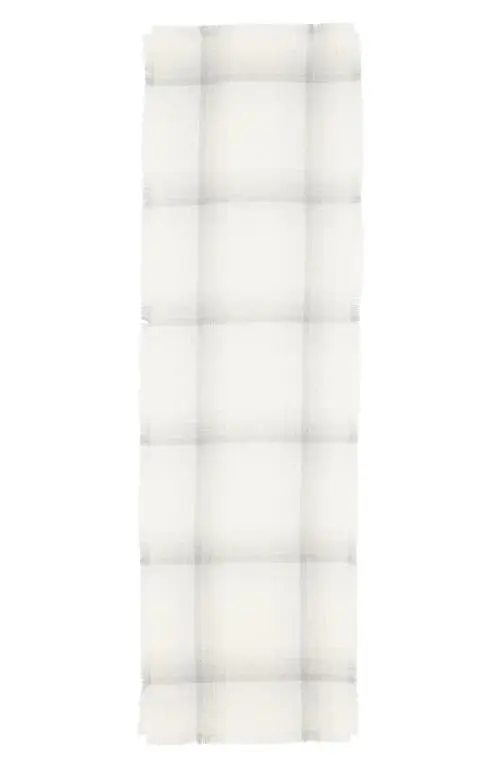 Johnstons Of Elgin Blurred Cashmere & Silk Bouclé Fringe Scarf - Ecru